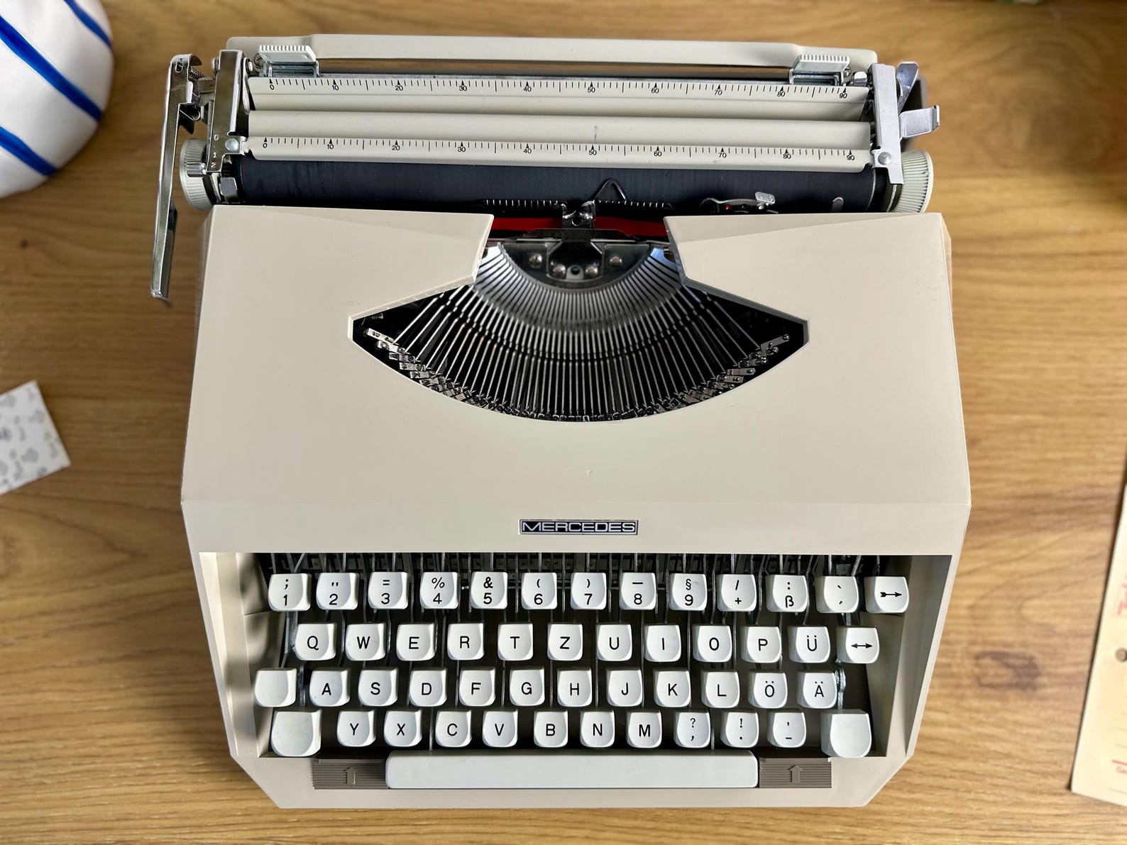 Original Vintage Typewriter Mercedes, 1960s, – Fully Functional With ...