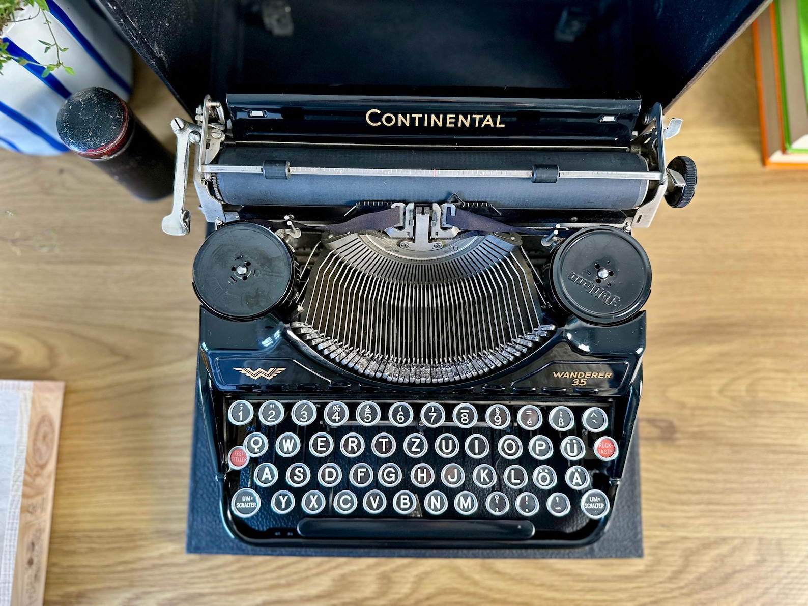 Vintage Typewriter Continental Wanderer 35 1930s Typewriter Excellent ...