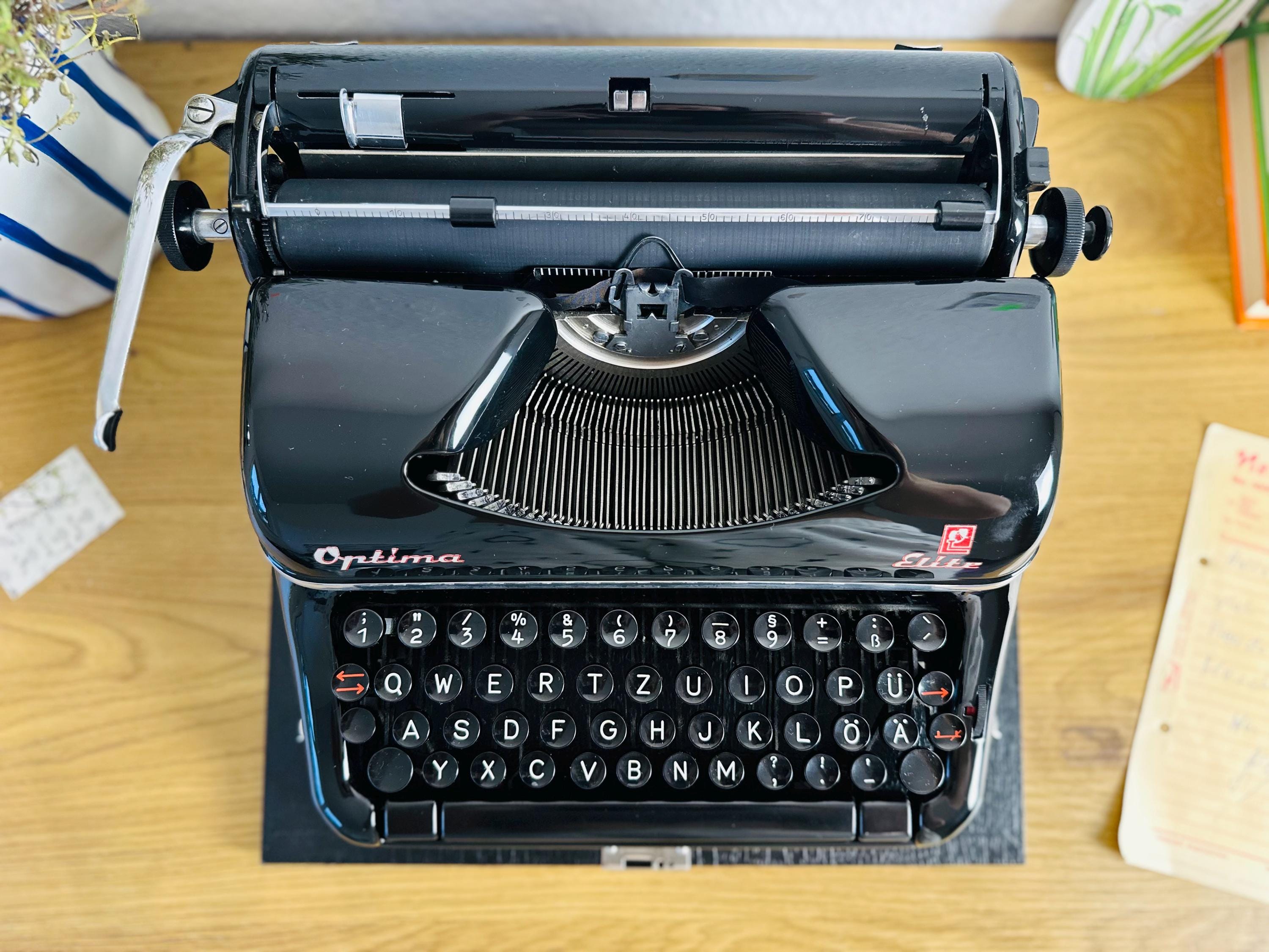 Optima Elite 1953 Black Typewriter – Vintage Retro Writing Tool - Etsy