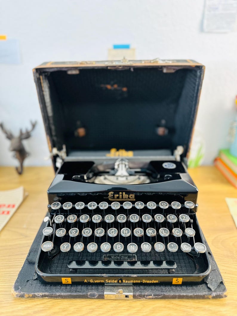 Erika Typewriter – 1930s, Fully Working, Vintage German Machine - Etsy