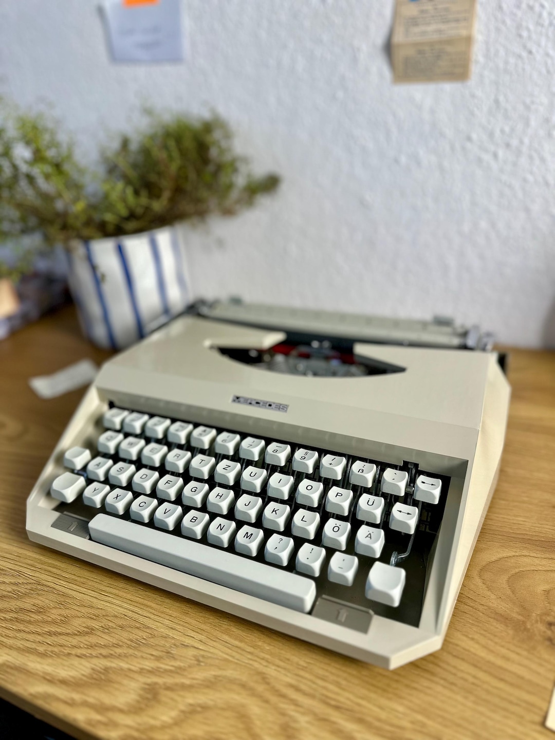 Original Vintage Typewriter Mercedes, 1960s, – Fully Functional With ...