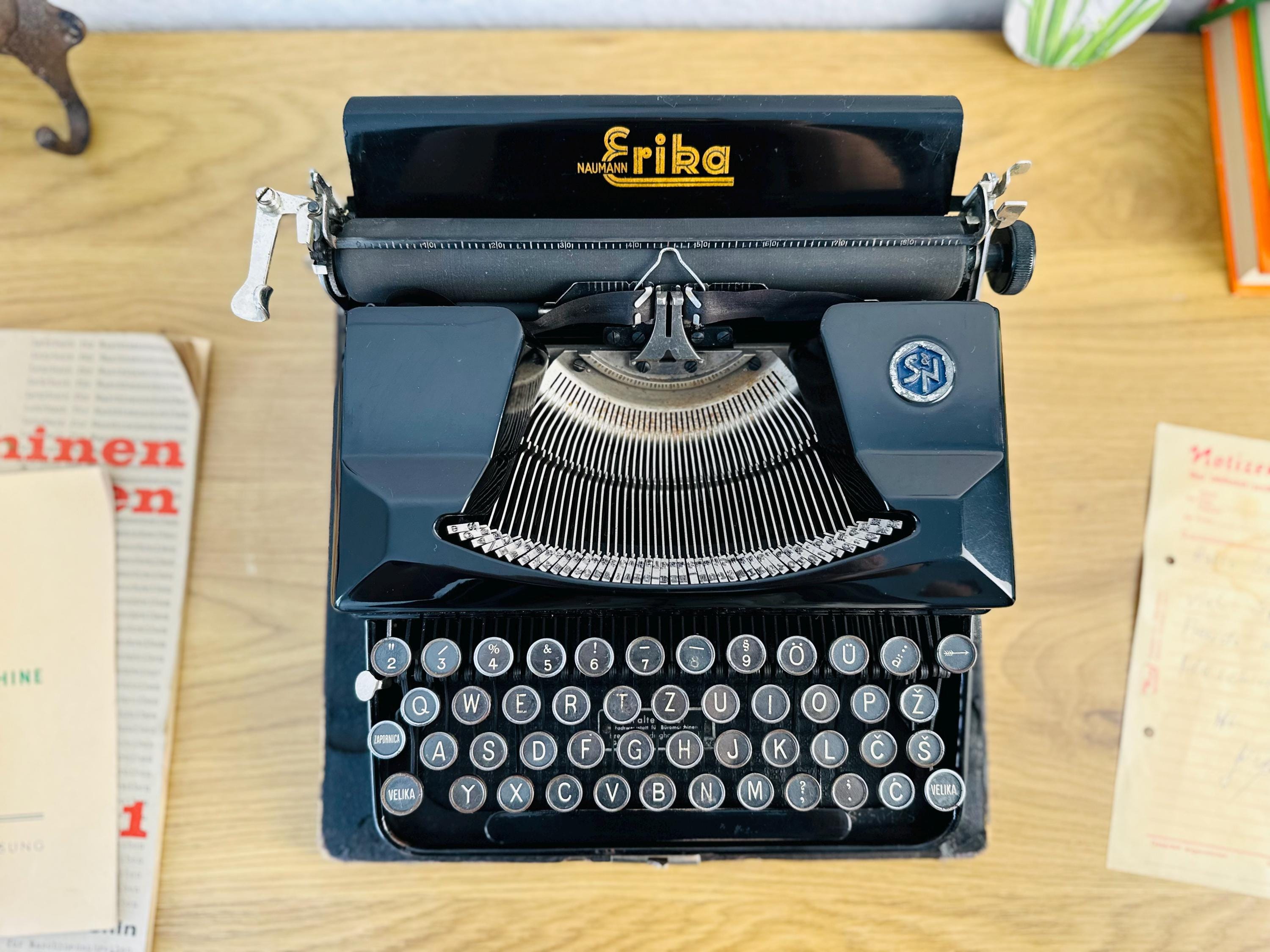 Erika Typewriter – 1930s, Fully Working, Vintage German Machine - Etsy