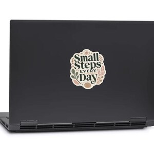 Small Steps Every Day Sticker | Inspirational Quote Sticker | Aesthetic ...