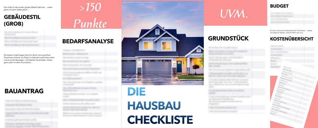House Building Checklist Your Perfect Planning Overview for the Dream ...