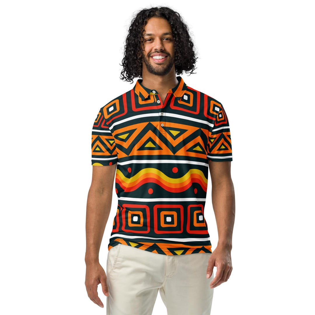 Cloud 9 Africa Douala Men’s Slim Fit Polo African Pattern - Etsy