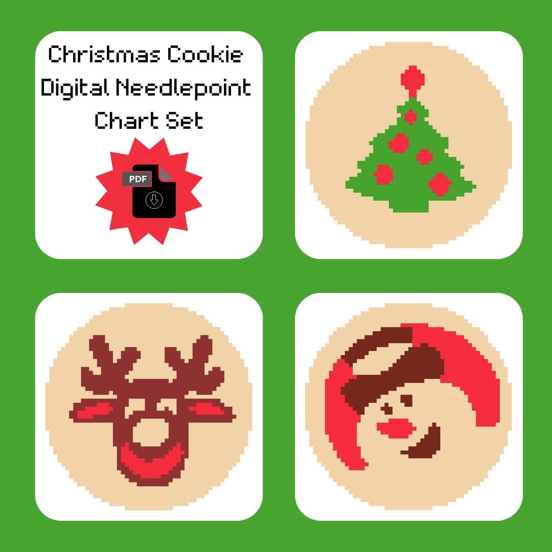 Christmas Cookie Set Digital Needlepoint Download - Etsy