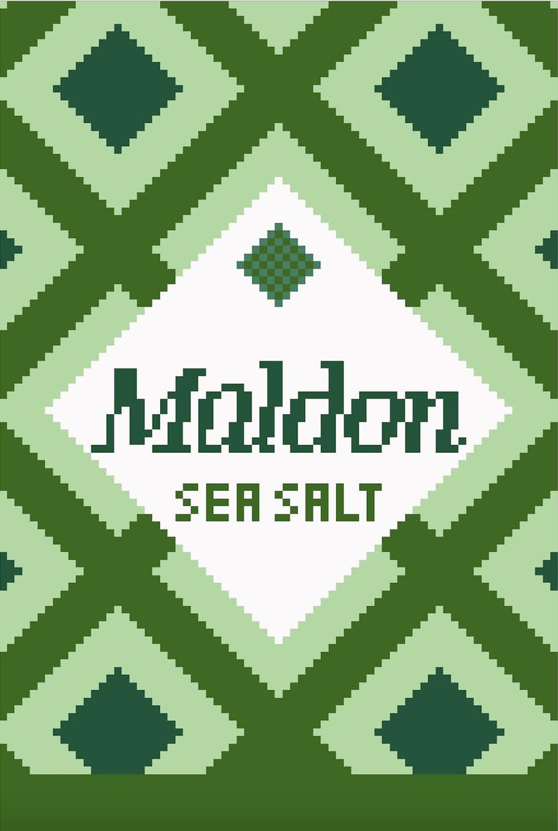 Maldon Sea Salt Digital Needlepoint Chart - Etsy