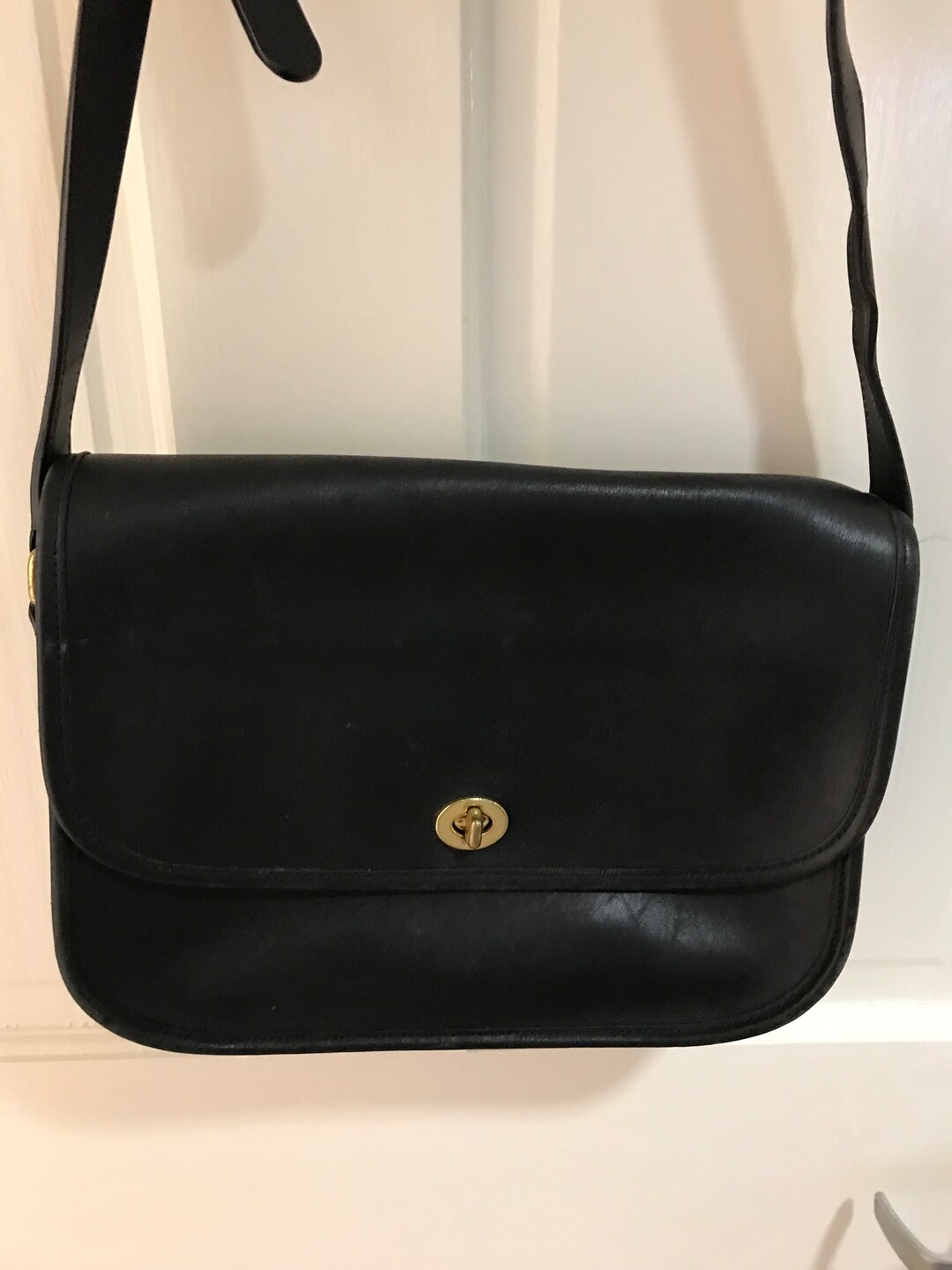 Classy Vintage 1990s COACH City Bag Crossbody Black Leather 9790 - Etsy