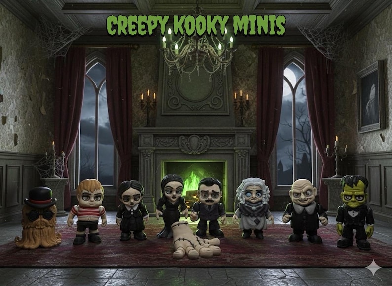 Tiny, Spooky, Creepy, Kooky, and 3d-printed! Gothic Halloween Decor ...