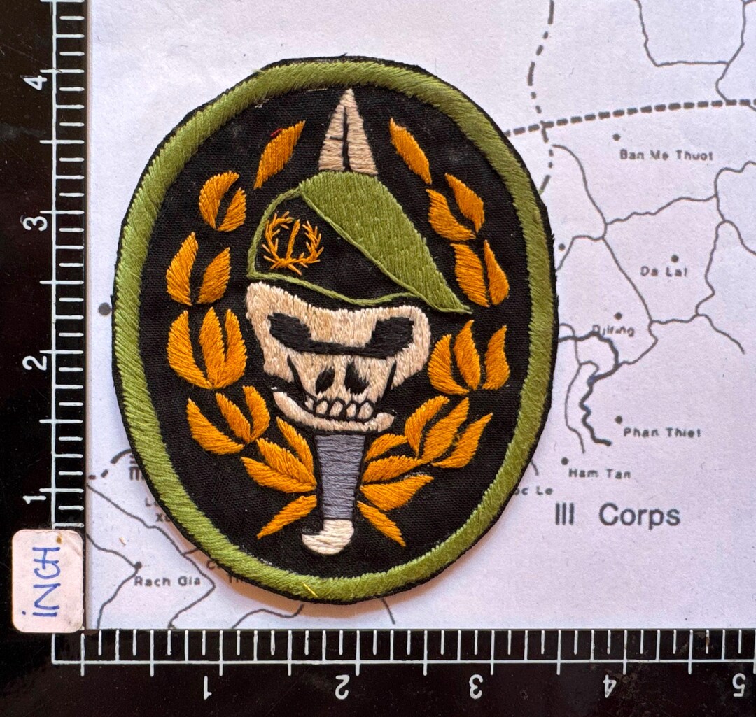 Handmade , Patch , Ussf , Skull , Macv Sog , Patch , Handcrafted , - Etsy