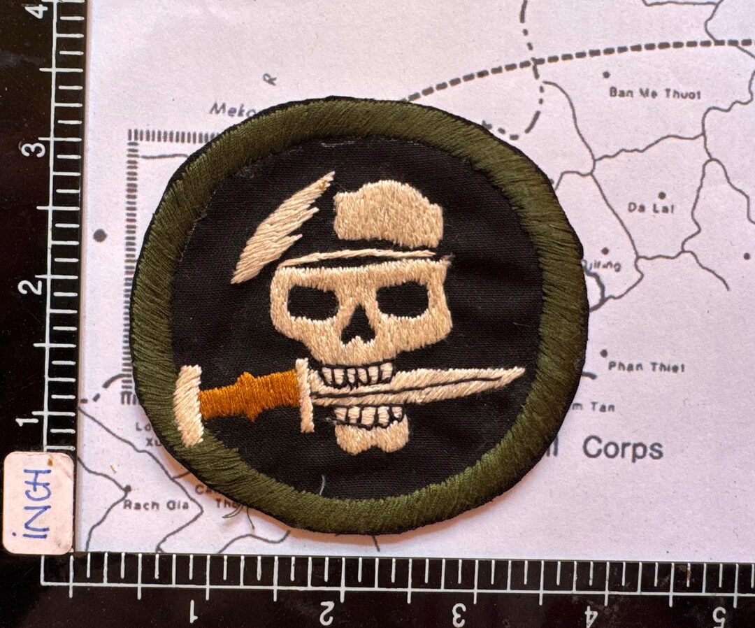 Handmade , Patch , Ussf , Skull , Macv Sog , Patch , Handcrafted , - Etsy