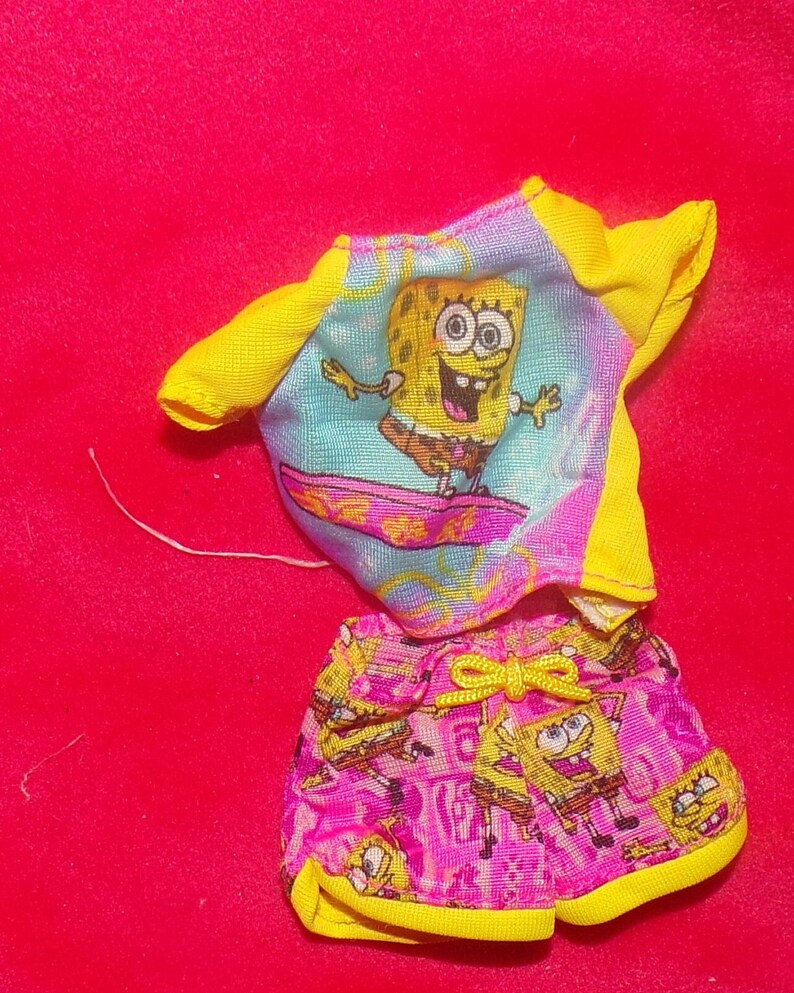 Vintage Barbie Sponge Bob Short Set - Etsy