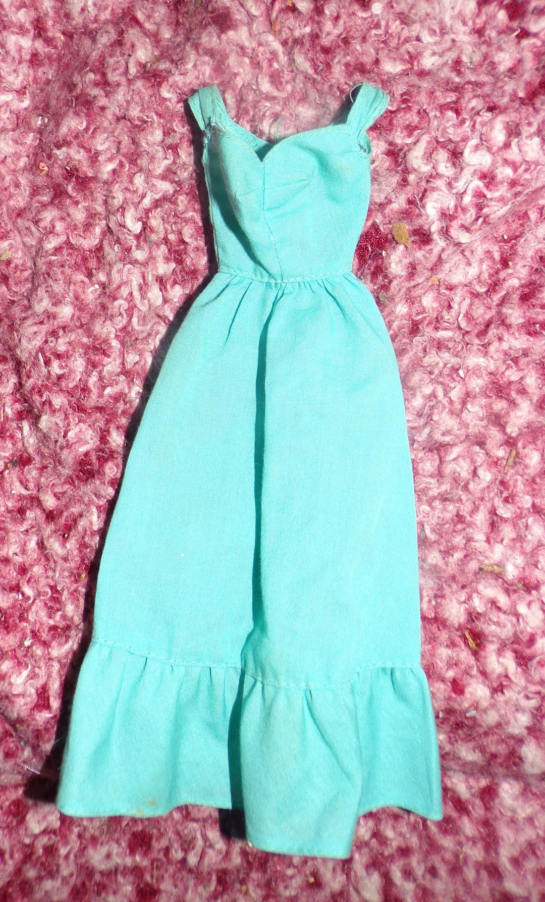 Barbie Fashion Doll Turquoise Quick Curl Vintage Dress - Etsy