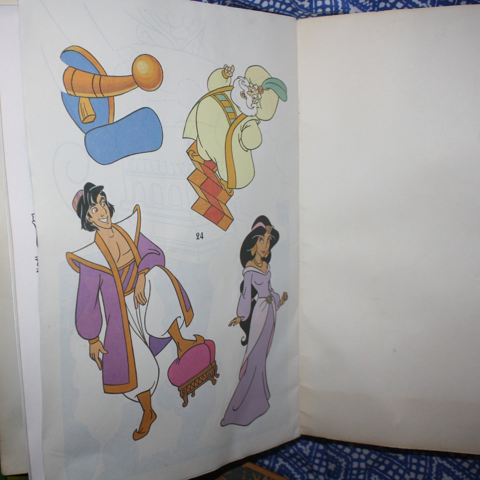 Vintage 1993 Walt Disney Aladdin Sticker Book - Etsy