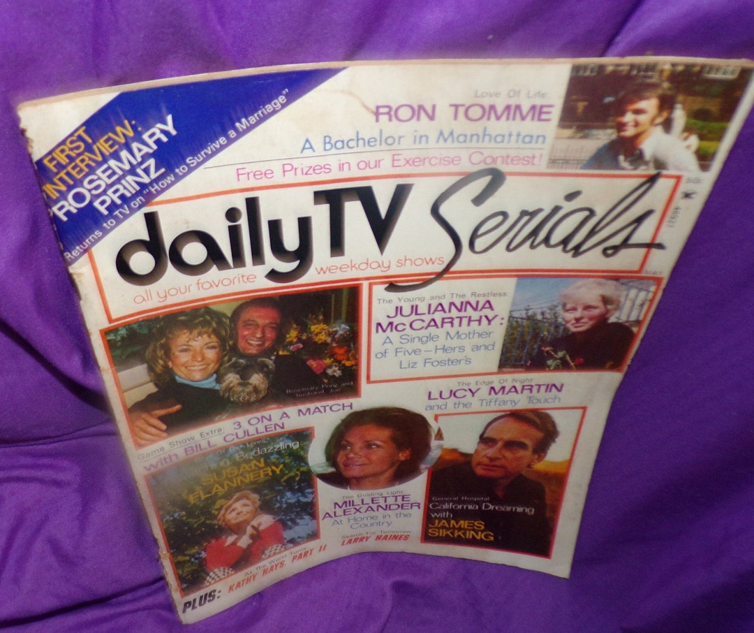 Vintage Daily TV Serials May 1974 Soap Opera Magazine the Doctors All ...