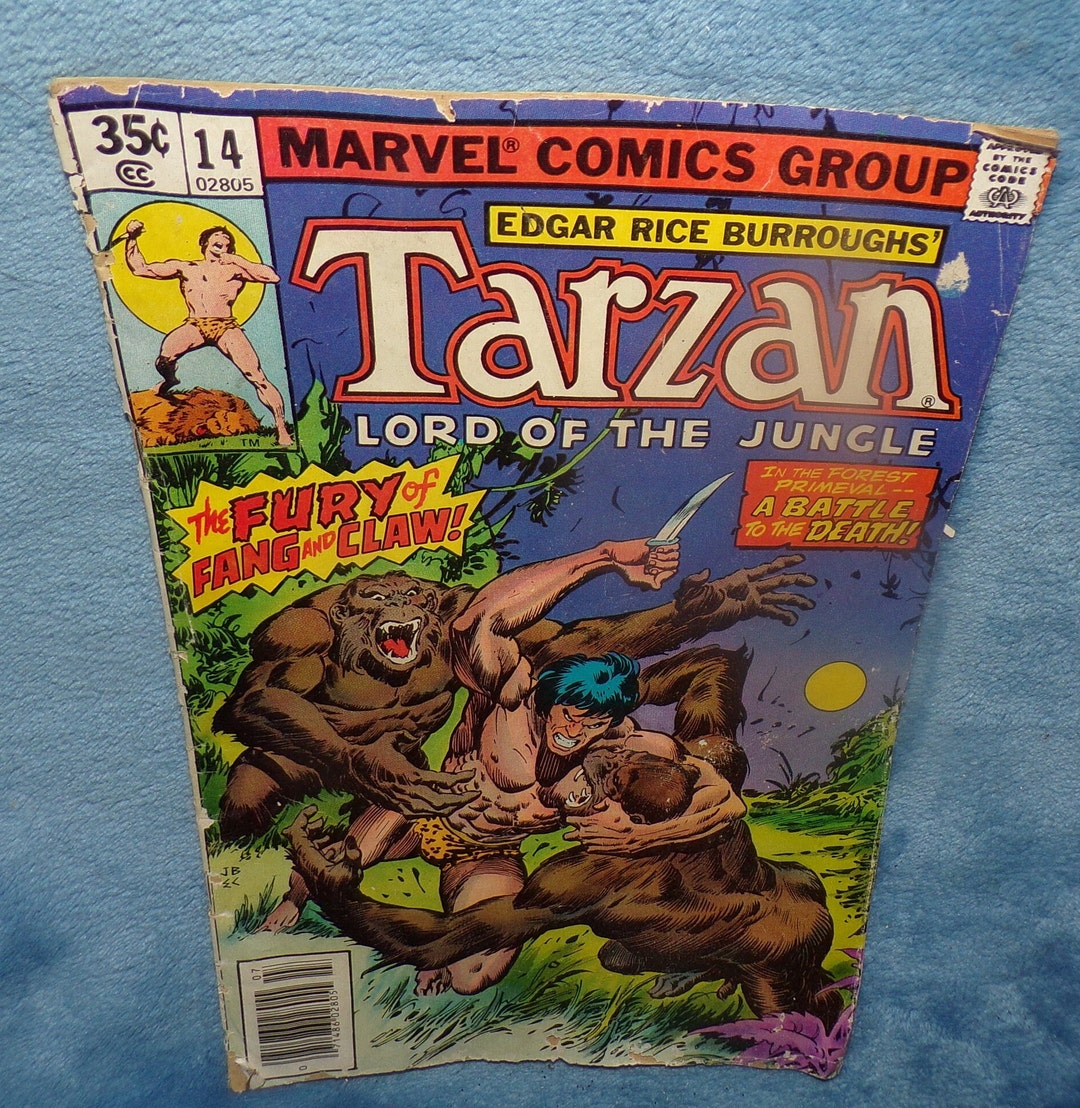 Vintage Marvel Tarzan Lord of the Jungle 14 Comic Book - Etsy