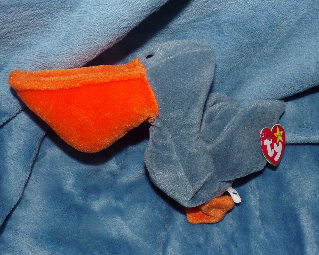 TY Beanie Baby Scoop the Pelican Plush Stuffed Animal With Tag Retired ...