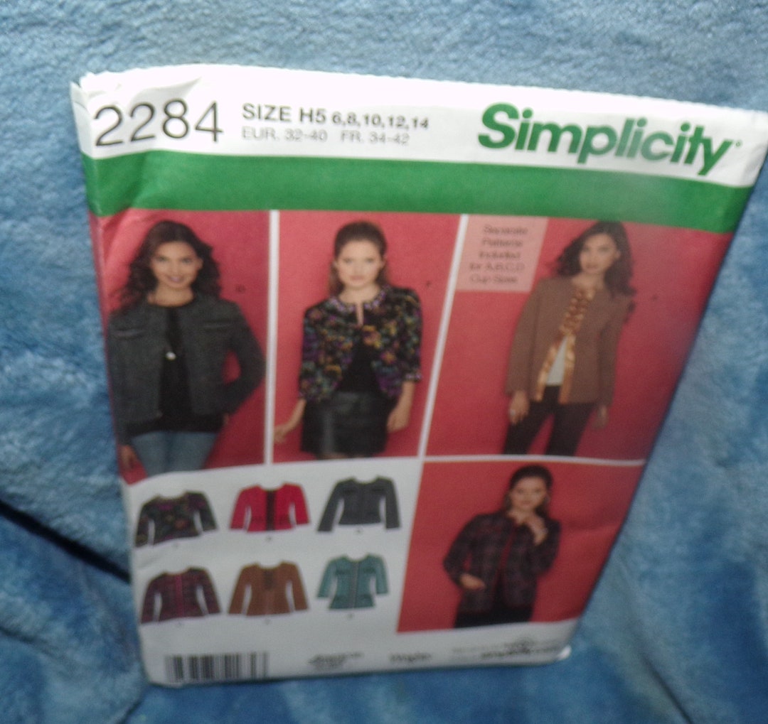 Simplicity Jacket Pattern 2284 With 6 Variations. Size 6-8-10-12-14 - Etsy