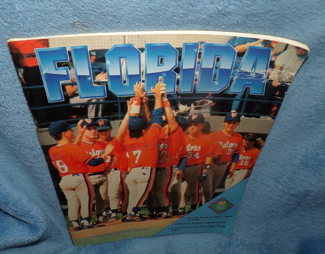 Vintage University of Florida Gators Baseball Official 1989 Yearbook ...