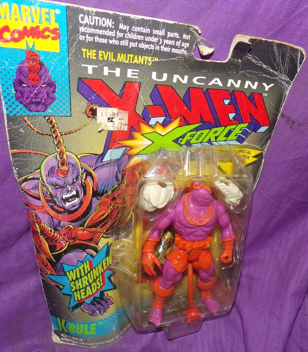 Vintage Marvel Comics Toy Biz the Uncanny X-men X-force Krule Shrunken ...