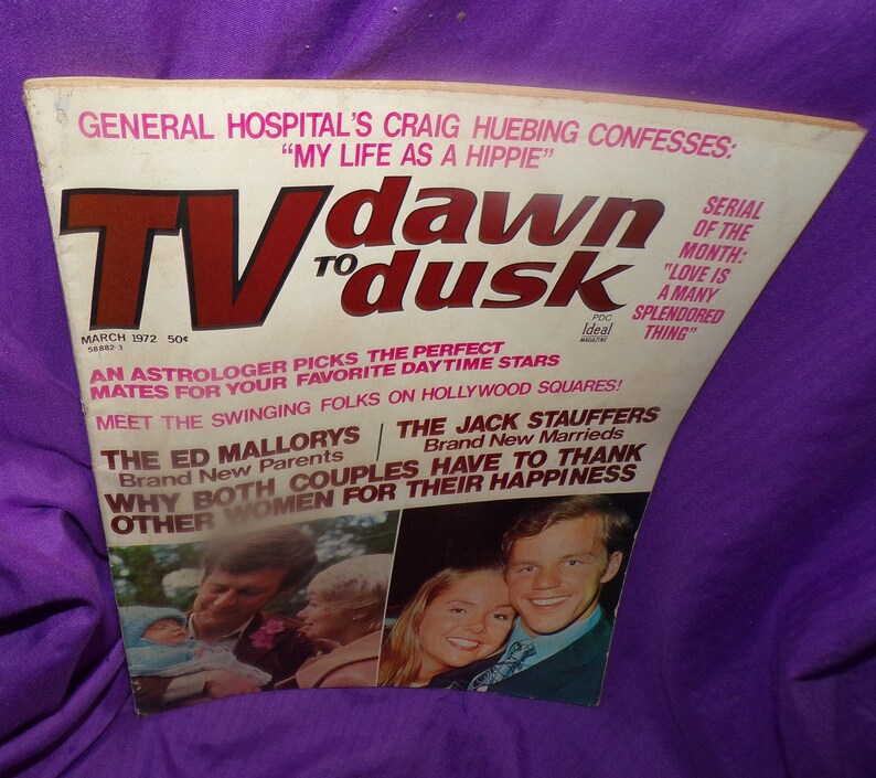 Vintage Magazine TV Dawn to Dusk March 1972 Magazine General Hospital ...