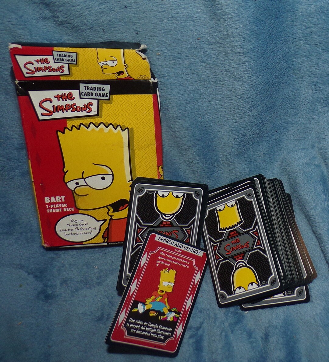 Vintage the Simpsons Bart 1 Player Theme Deck Complete in Original Box ...