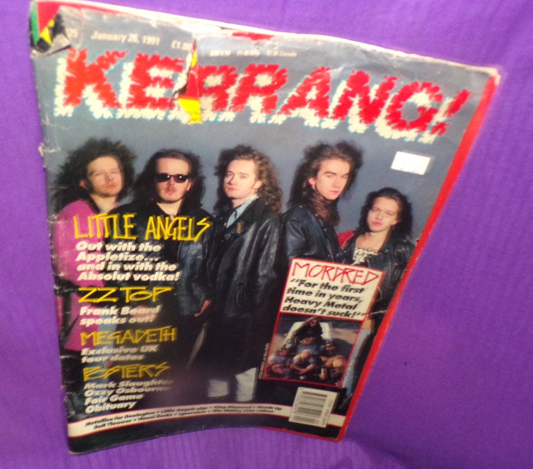 Vintage Kerrang Magazine Megadeth ZZ Top More January 1991 - Etsy
