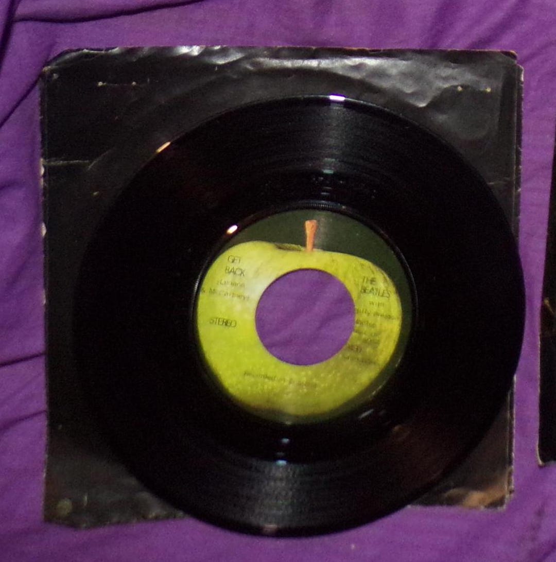 Vintage 45 Rpm Beatles With Billy Preston Get Back Don't Let Me Down ...