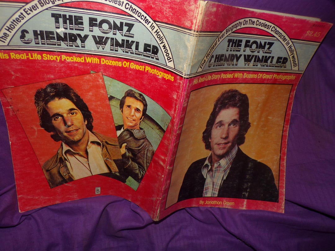 Vintage 1978 the Fonz & Henry Winkler Real Life Story Book - Etsy
