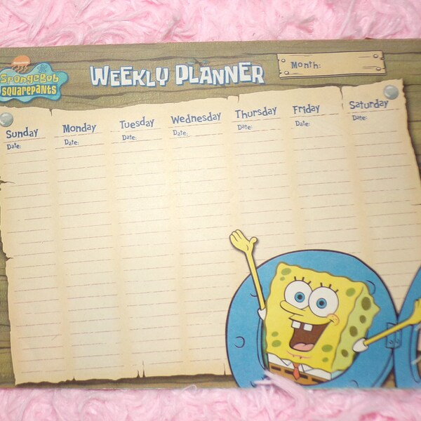 Spongebob Planner - Etsy