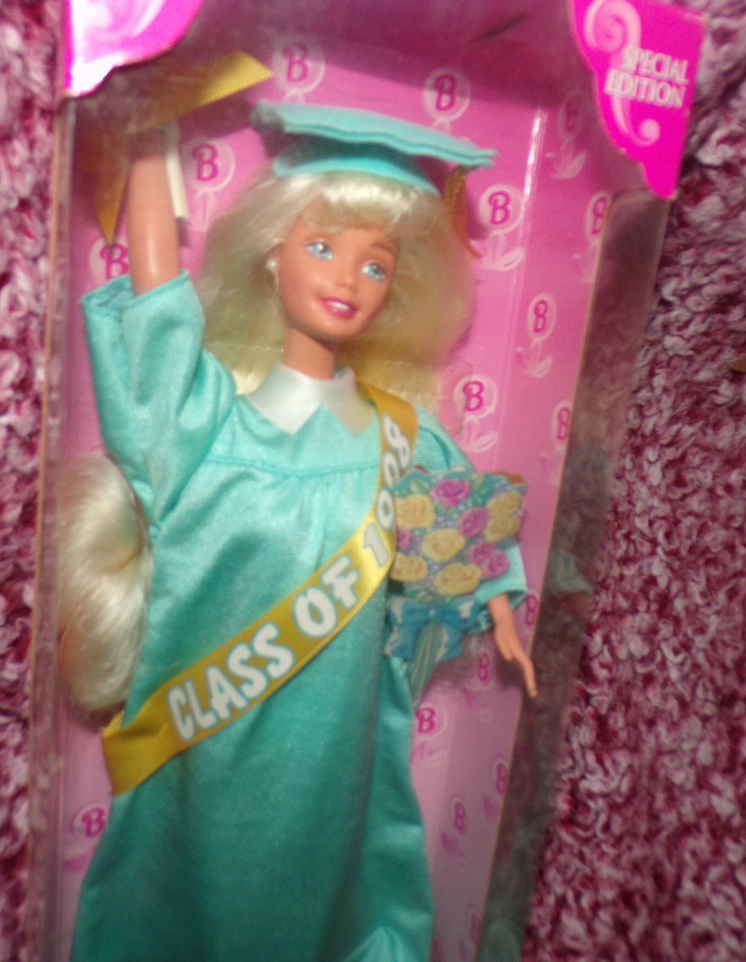 Vintage Class of 1998 Graduation Barbie in Light Blue Cap and Gown ...