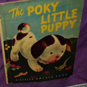 1942 the Poky Little Puppy Golden Book Children's Book Hardback - Etsy