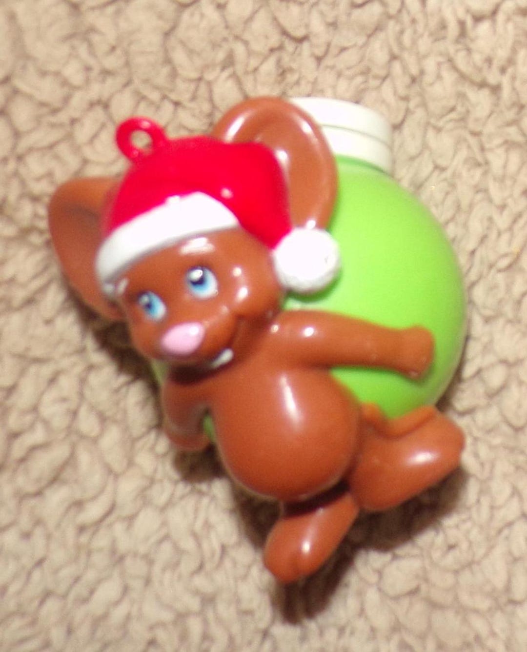 Vintage 1992 EJ Brach Clancy the Christmas Mouse Plastic Candy ...