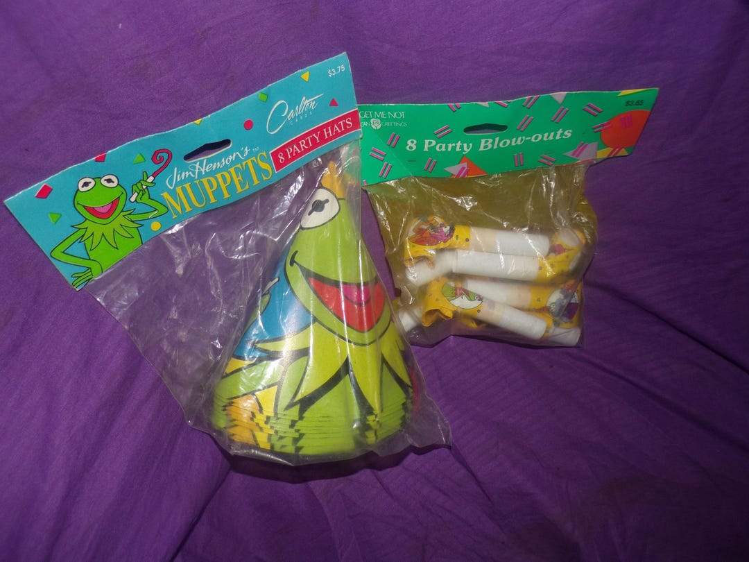 Vintage Jim Henson’s Muppets Carlton Cards Kermit Sealed Pack of 8 ...