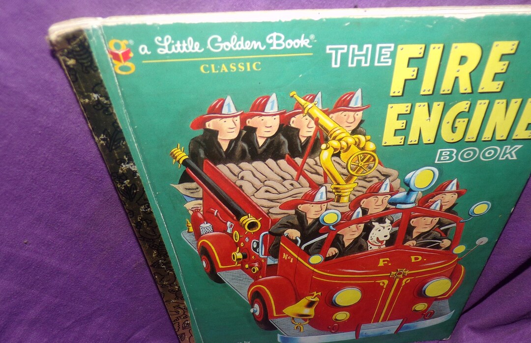 1987 the Fire Engine Book Firefighters Golden Book Children's Book ...