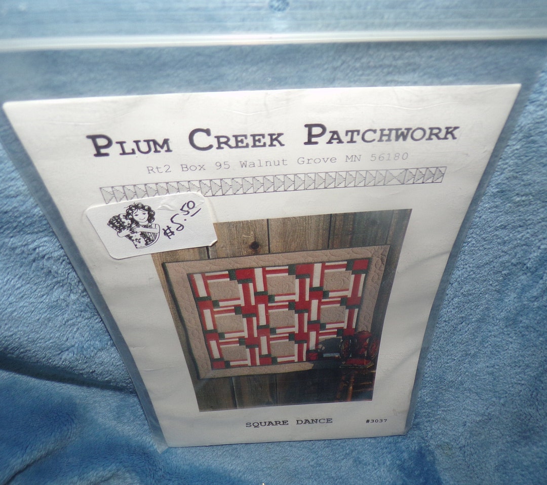 Plum Creek Patchwork Square Dance Wall Hanging Quilt Pattern - Etsy