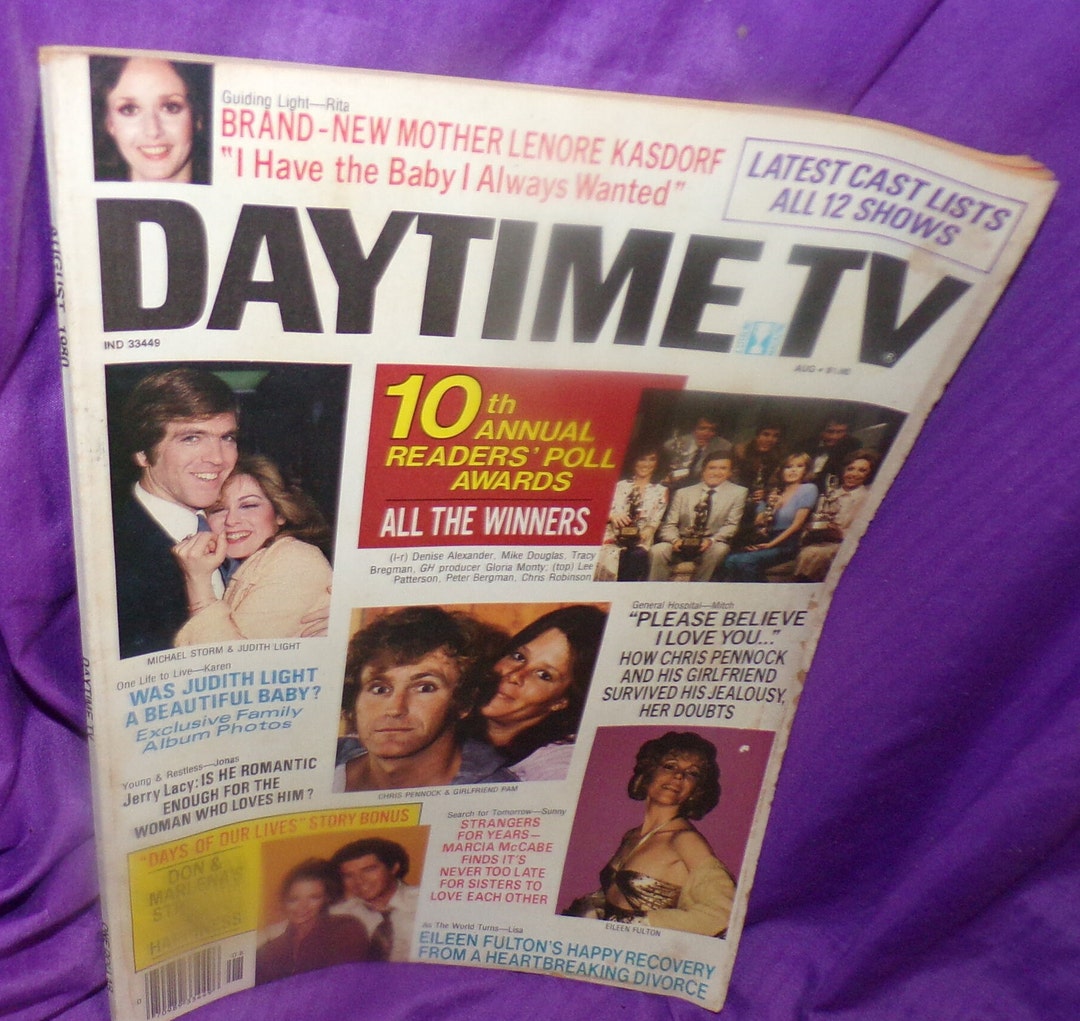 Vintage Daytime TV August 1980 Soap Opera Magazine General Hospital ...