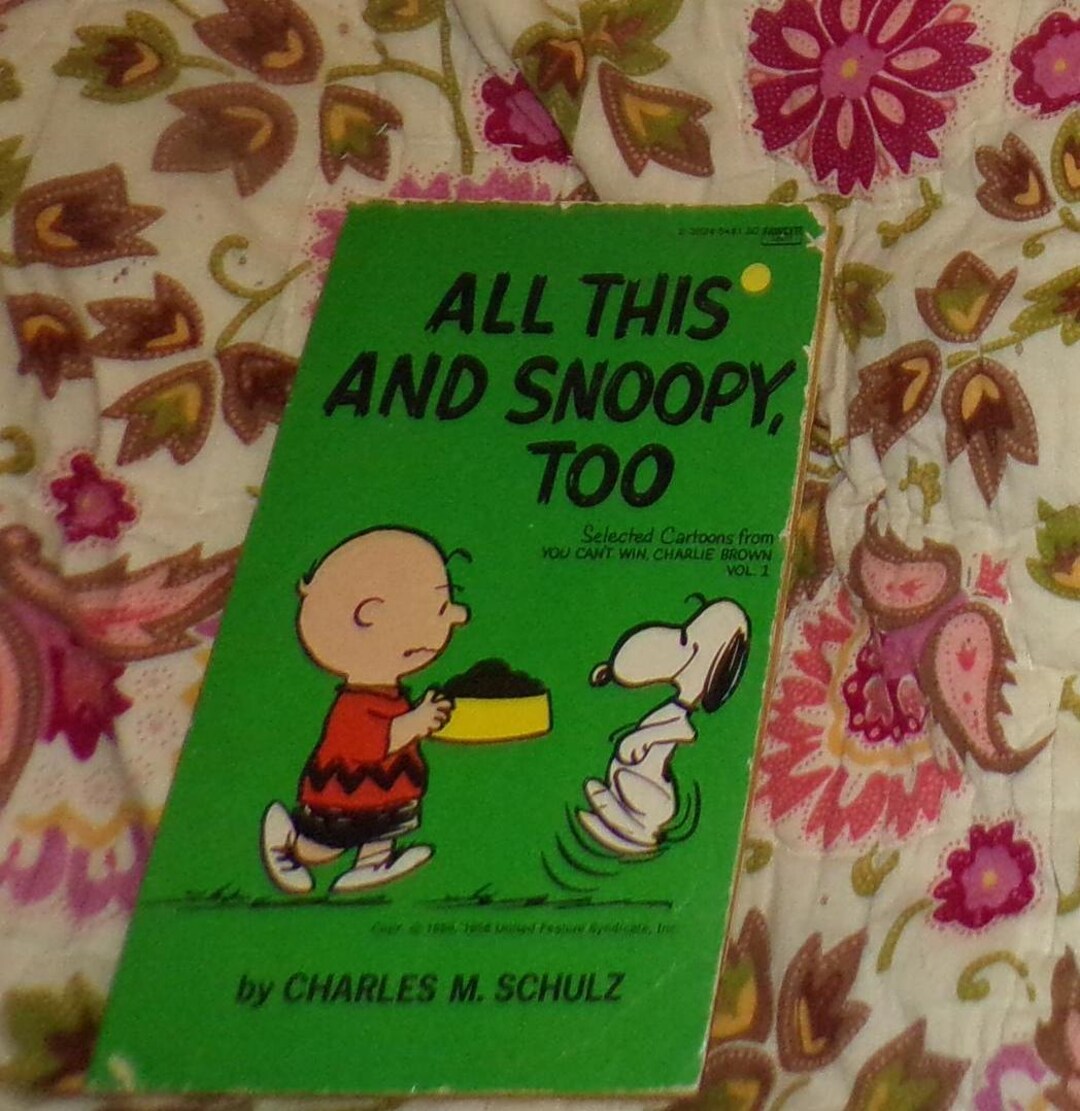 Vintage 1962 Peanuts All This and Snoopy Too Paperback - Etsy