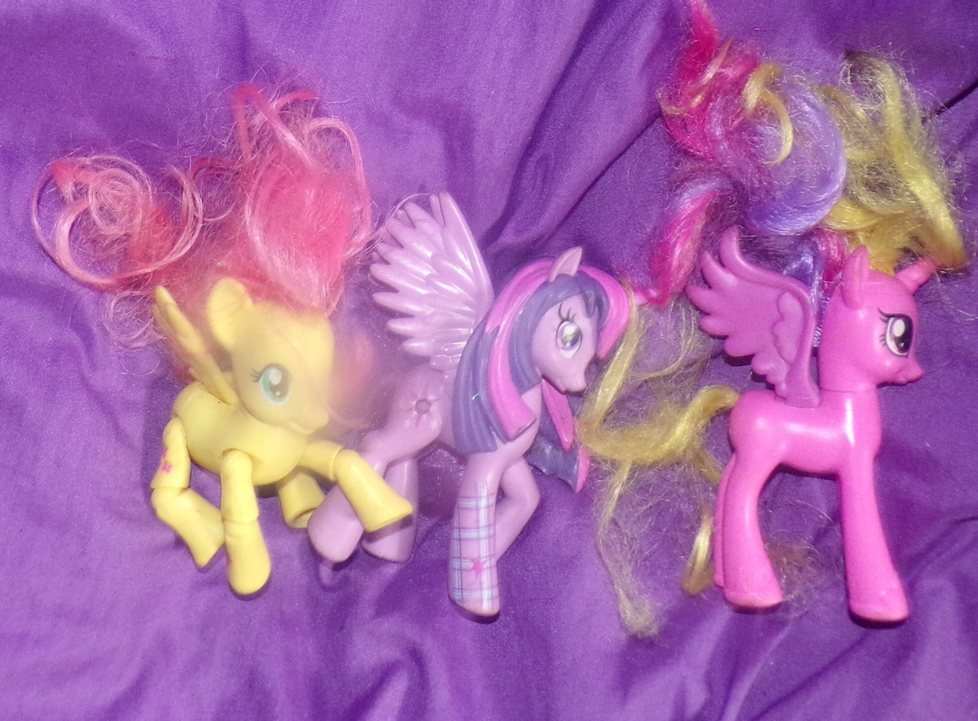 Lot of 3 Pvc My Little Pony Miniature 1 Jointed Figures - Etsy