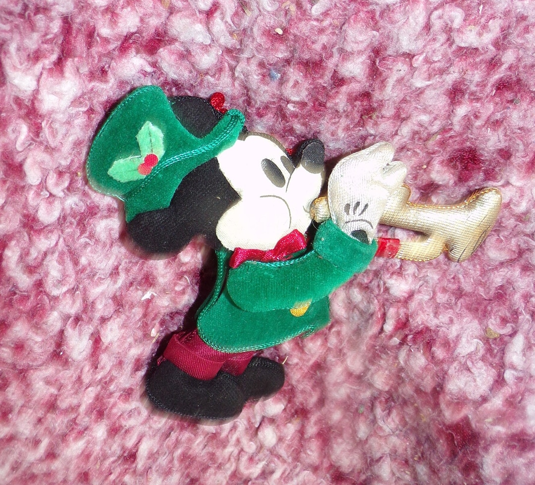 Vintage Walt Disney Felt and Fabric Mickey Mouse Blowing Horn - Etsy
