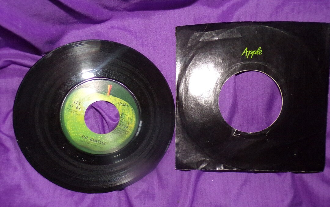Vintage 45 Rpm Record the Beatles 45 Let It Be / You Know My Name Apple ...