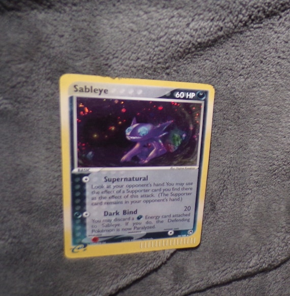 Vintage Pokemon Sableye Holographic Trading Card 10/100 | Etsy
