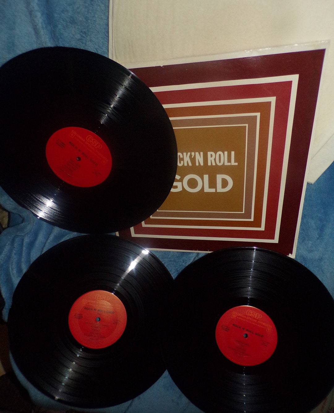 Vintage Rock and Roll Gold 3 Record Set Vinyl Lp Record Album - Etsy