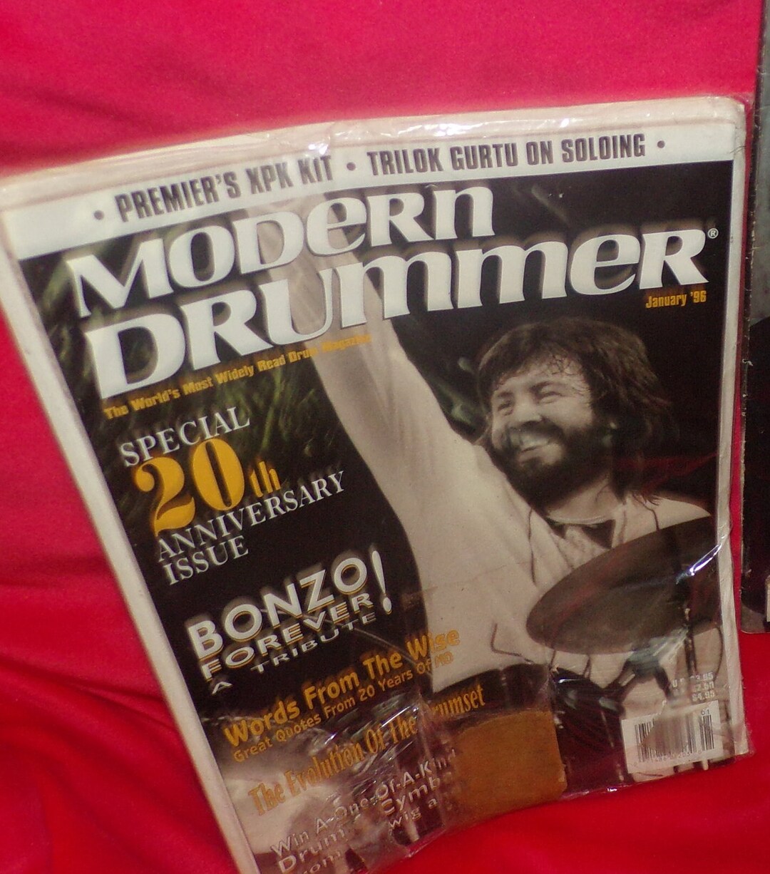 Vintage Magazine Modern Drummer Bonzo Forever January 1996 Full Issue ...