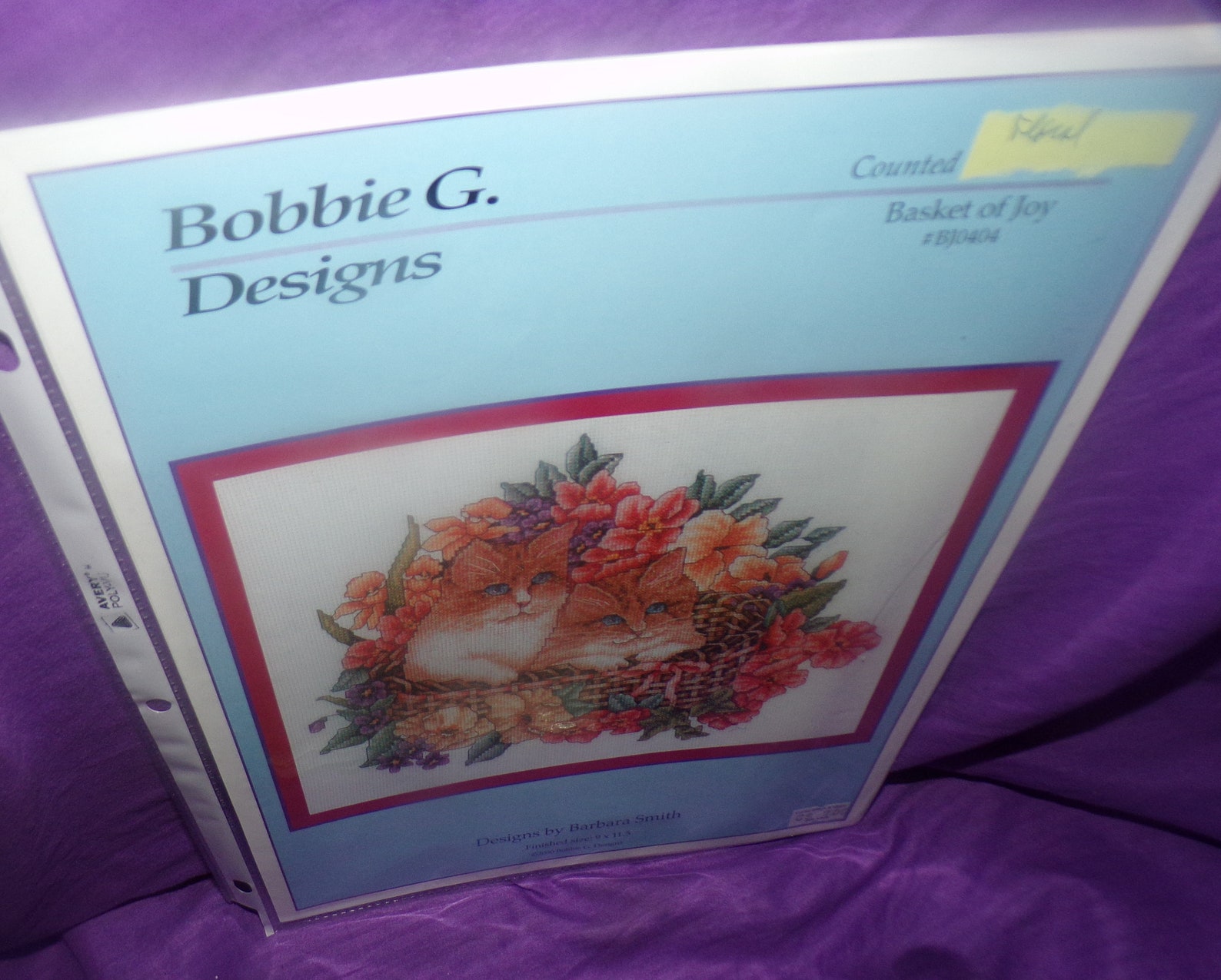 Basket of Joy Cats Bobbie G Designs Barbara Smith Design Counted Cross ...