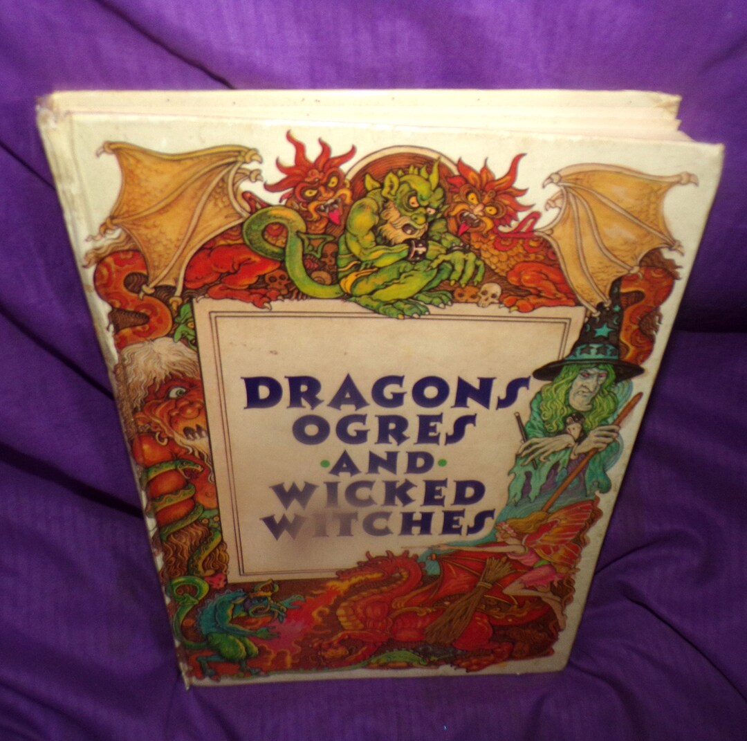 1987 Dragons Ogres and Wicked Witches Book Hardback Milos Maly ...