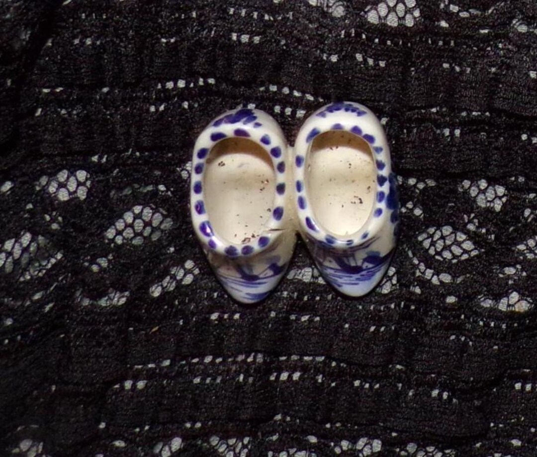 Miniature Dutch Clogs Shoes Windmill Enesco - Etsy