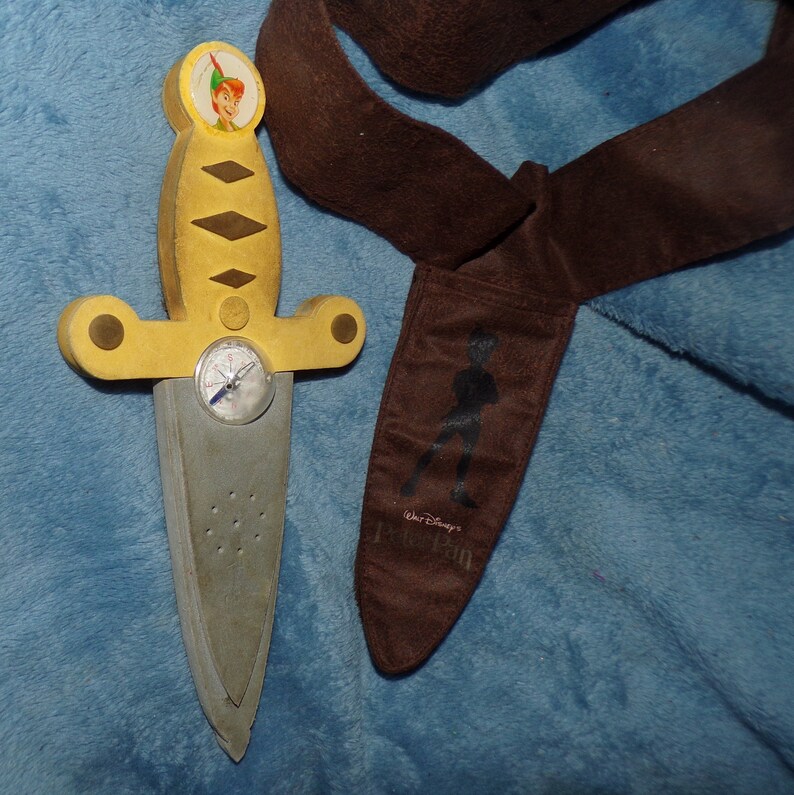 Vintage Disney Peter Pan Foam Dagger With Compass and Sheath - Etsy