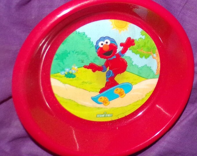 Vintage Holographic Sesame Street Bowl Elmo on Skateboard - Etsy