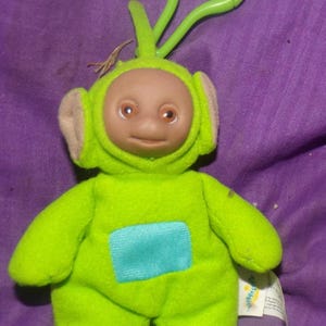 Vintage Small Teletubbie Plush Dipsy Clip on Green 5" - Etsy